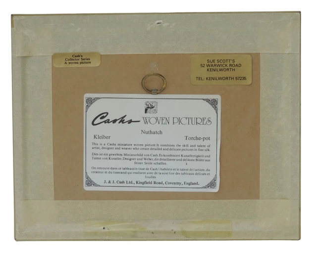 CASH'S OF COVENTRY Silk Woven Pictures - Birds - Nuthatch $56.14 ...