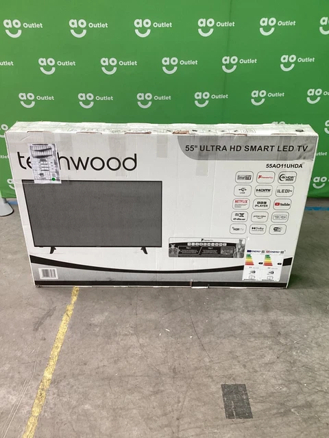 TECHWOOD 55 INCH LED 4K Ultra HD Smart TV WiFi 55AO11UHDA #LF58833 £249 ...