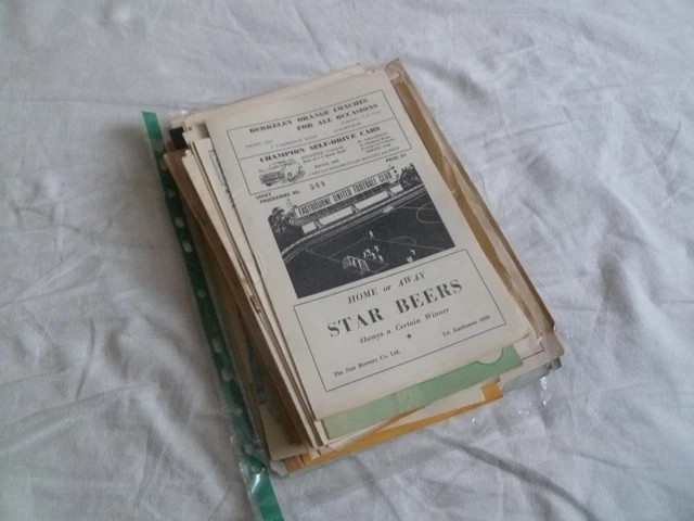 MY PRIVATE COLLECTION of Non League 1950 's football programmes 72 in ...
