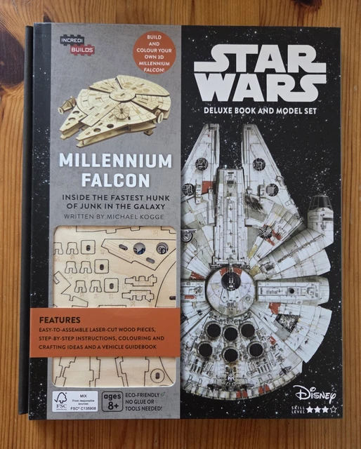 MILLENNIUM FALCON STAR Wars Deluxe Book and Model Set Disney 2017 £3.81 ...