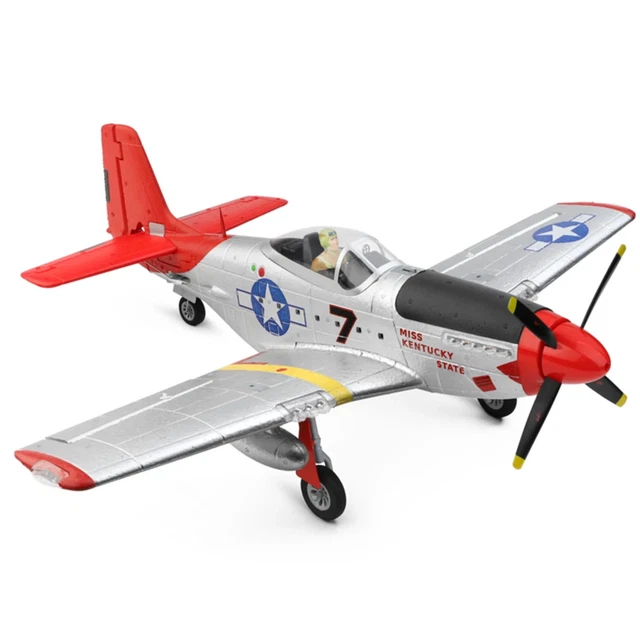 XK A280 P-51 Mustang 3D/6G System 560mm Wingspan RC Airplane Fighter ...