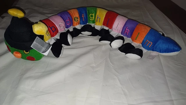 LARGE PLUSH ALPHABET Caterpillar 30 Inch Brand New Rainbow Learning ...