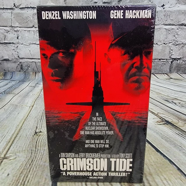 CRIMSON TIDE VHS Tape NEW Sealed Denzel Washington Gene Hackman Action ...