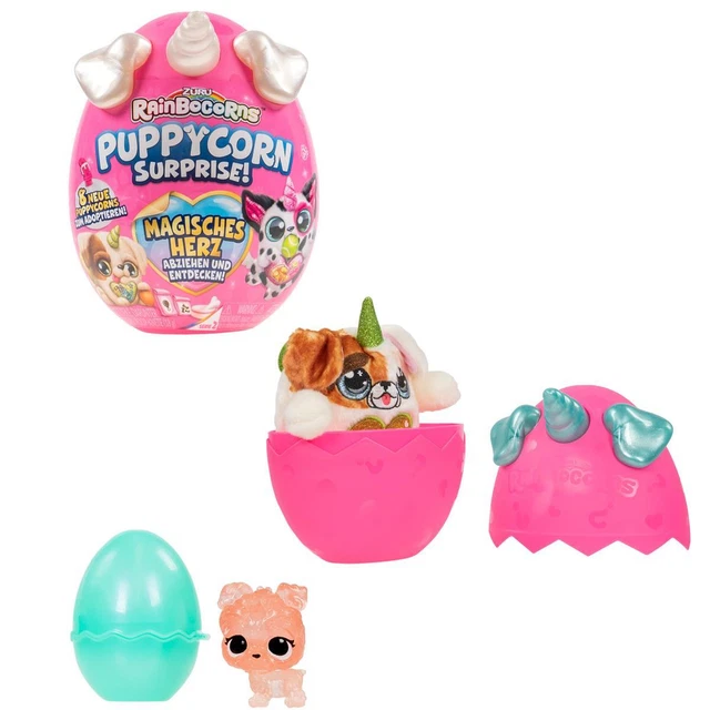 ZURU RAINBOCORNS #9251 - Puppycorn Surprise süße Plüsch-Hundewelpen zum ...