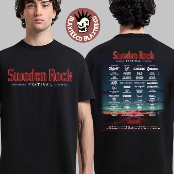 SWEDEN ROCK FESTIVAL 2025 Lineup In Solvesborg On 4-7 June 2025 2 Sides T-Shirt £22.58 - PicClick UK