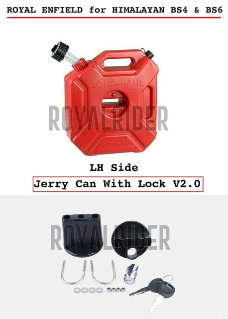 ROYAL ENFIELD &JERRY Can With Lock V2.0" LH pour Himalaya BS4 & EUR 109 ...