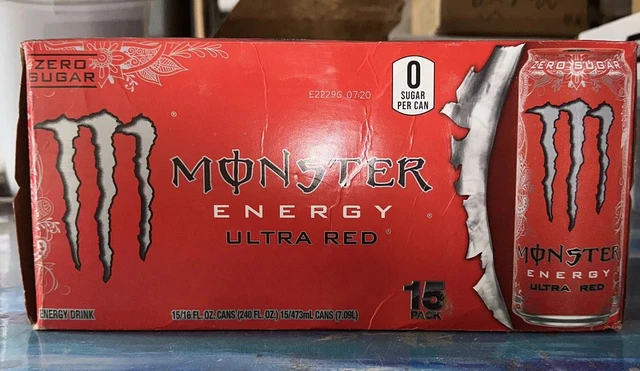 MONSTER ENERGY ULTRA Red, Sugar Free Energy Drink, 16 Ounce, 15 Ct EUR ...