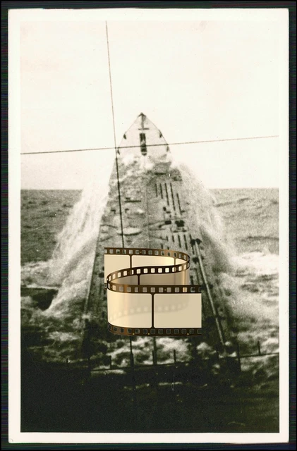 DRÜPPEL FOTO AK U-Boot Unterseeboot Auftauchen durchs eigene Periskop ...