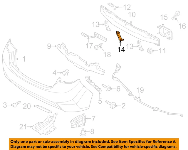 HYUNDAI OEM ELANTRA Rear Bumper-Impact Bar Rebar Beam Lower Bracket ...