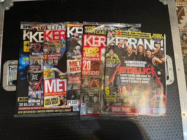 METALLICA KERRANG MAGAZINES and Stickers Posters Bundle EUR 23,42 ...