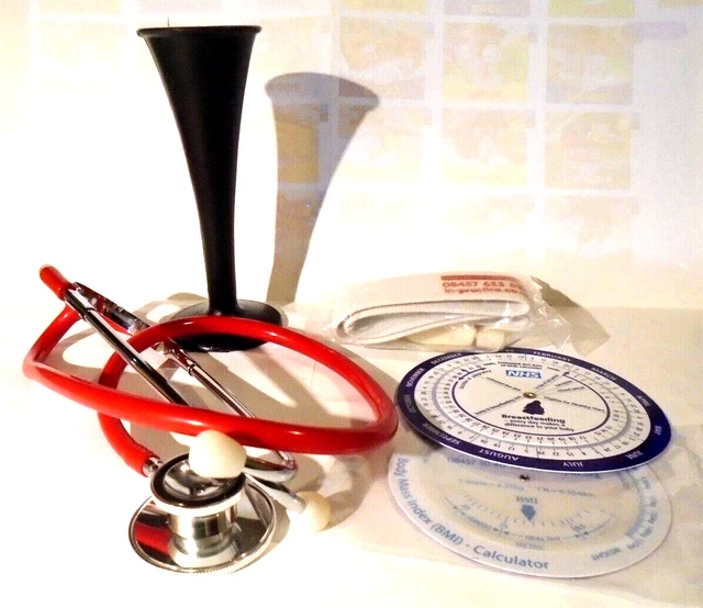 STETHOSCOPE, PLASTIC PINARD, Tourniquet, Gestation/Baby Age/BMI Wheel ...