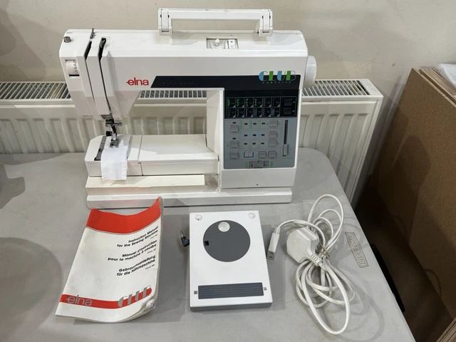 ELNA COMPUTER SEWING Machine With Original Bag Pedal Accessories ...