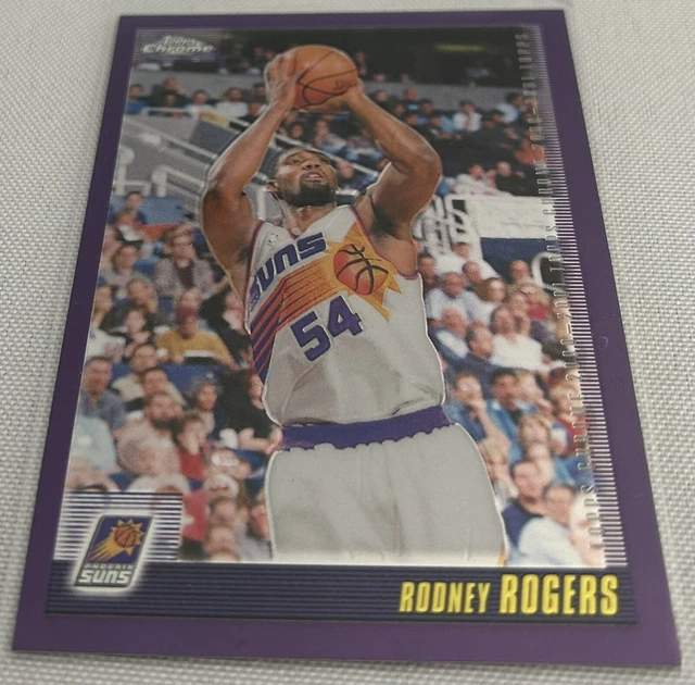 2000-01 TOPPS CHROME Basketball Rodney Rogers Phoenix Suns base card ...
