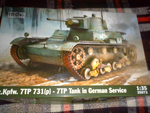 IGB MODELS 1/35 Scale Wwii 7Tp In German Service Light Tank Pz.kpfw.7Tp ...