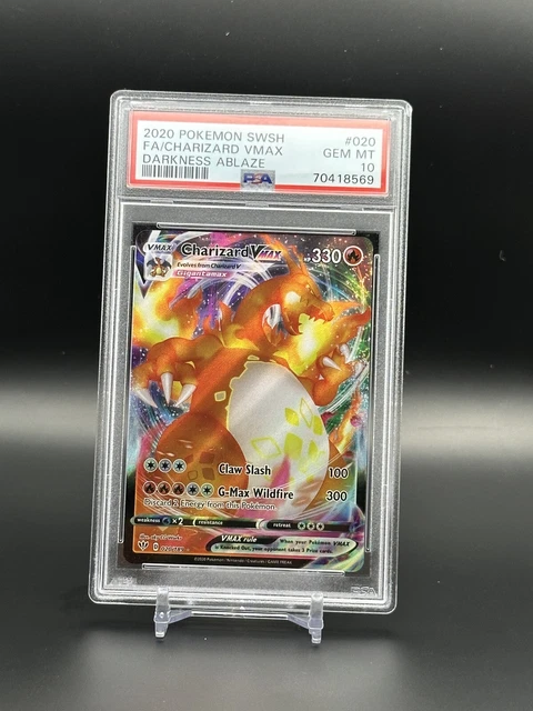2020 POKÉMON SWSH FA/Charizard VMax Darkness Ablaze #020 PSA 10 EUR 104,51 - PicClick FR
