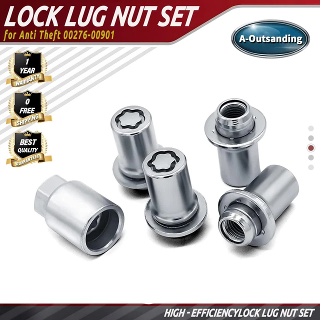 FOR TOYOTA AND Lexus Alloy Wheel Lock Lug Nut Set for Anti Theft 00276 ...