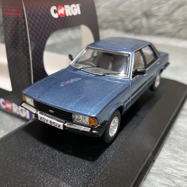 NEW CORGI VANGUARDS 1:43 Ford Cortina 80 Mk5 2.3 Ghia Titan Blue ...