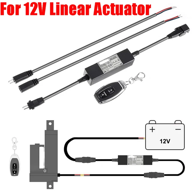 LINEAR ACTUATOR CONTROLLER Motor 12V Momentary Switch Forward/Reverse ...