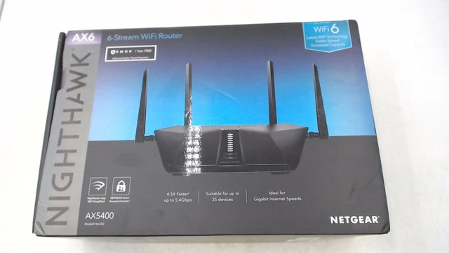 NETGEAR NIGHTHAWK 6-STREAM AX5400 WiFi 6 Router (RAX50) - AX5400 Dual ...