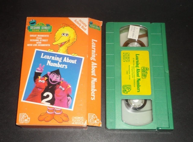 SESAME STREET : Learning About Numbers (VHS, 1986) Rare Kids HTF Rare ...