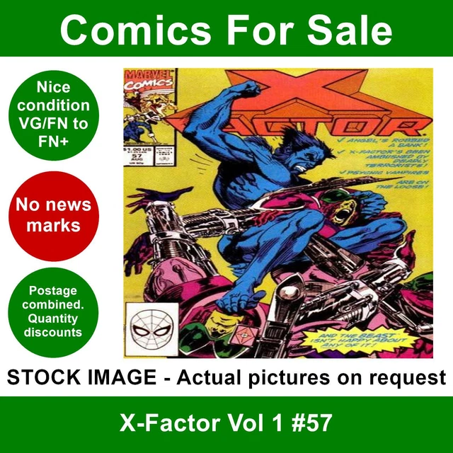 MARVEL X-FACTOR VOL 1 #57 comic VG/FN+ 01 August 1990 EUR 5,05 ...