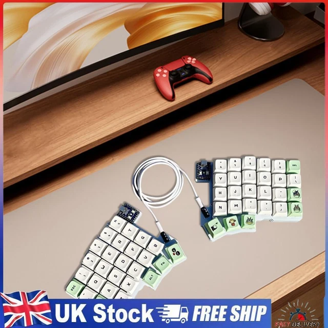 SPLIT KEYBOARD WIRED Ergonomics Keyboard Hot Swap Support QMK/VIAL for ...