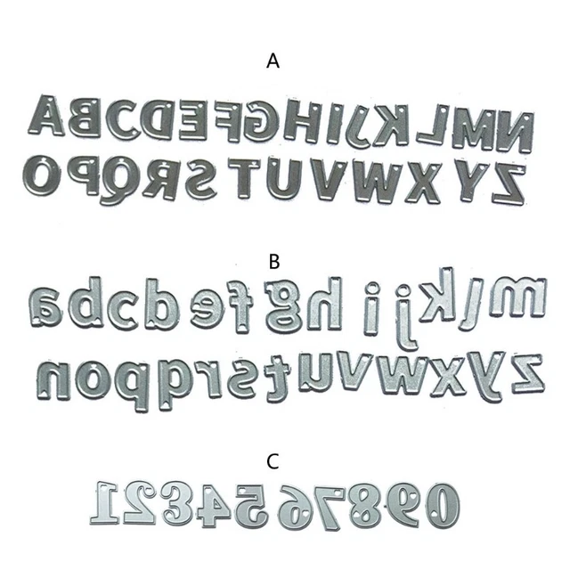 DIY LETTER NUMBER Cutting Die Metal Die Cuts Stencils Serving Board ...