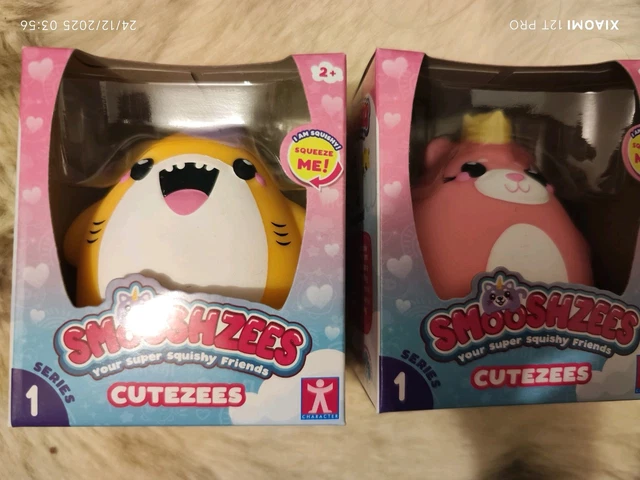 2 X CUTEZEES Sandi, Orange Shark & Cutezees Rose, Pink Kitty ( 2 Packs ...