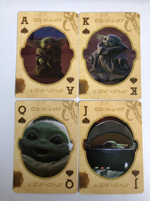 STAR WARS MANDALORIAN Movie Clip Art Grogu Baby Yoda Swap Playing Cards ...