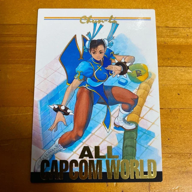 STREET FIGHTER CAPCOM Chun-Li Chun-Li Chun-Li Gold Foil Card sp1 EUR ...