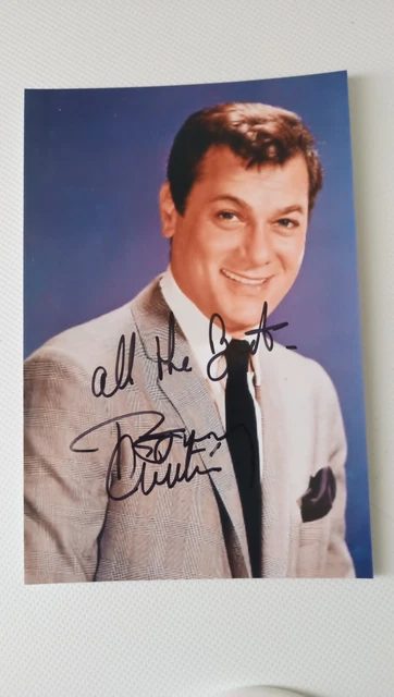 RARE PHOTO DEDICACE TONY CURTIS - Genuine hand signed Tony Curtis photo ...