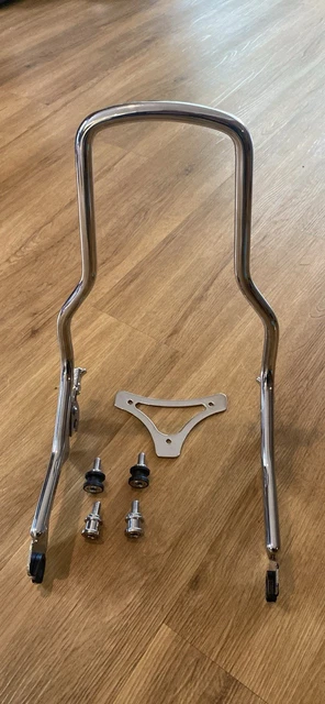 HARLEY DAVIDSON HOLDFAST Sissy Bar Chrome + Backrest Bracket + Docking ...