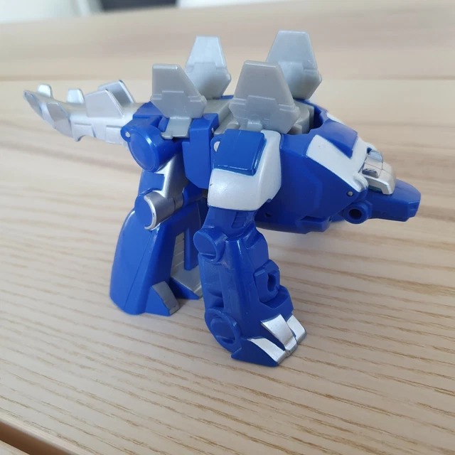 TRANSFORMERS RESCUE BOTS CHASE Dino Bot / Dinobot- Stegosaurus Dinobot ...
