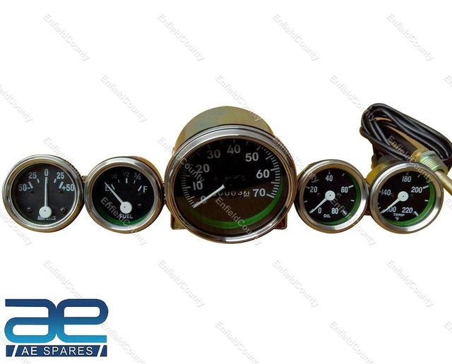 FOR JEEPS GAUGES Kit Speedometer 70mph Willys MB Ford CJ Temp Oil Fuel ...