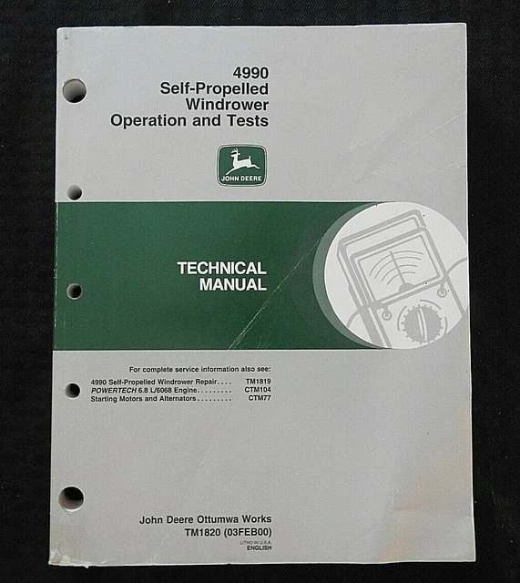 ORIGINAL JOHN DEERE 4990 Selbstfahrende Schwader Betrieb Test ...