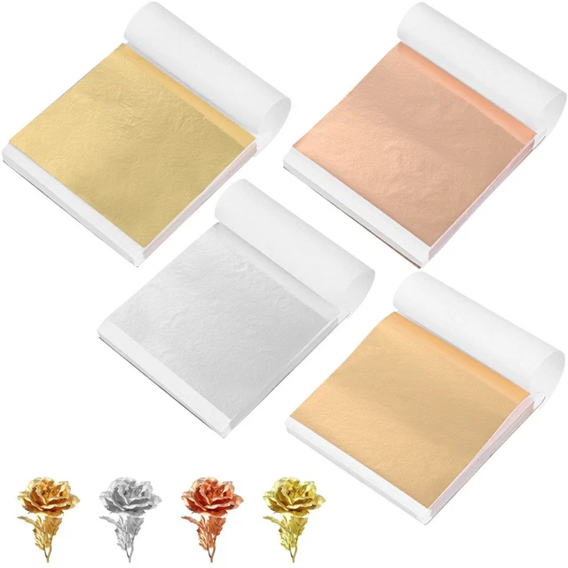 400PCS METALLIC PAPER Diy Foil Sheets Colored Foil Paper Foil Paper £10 ...