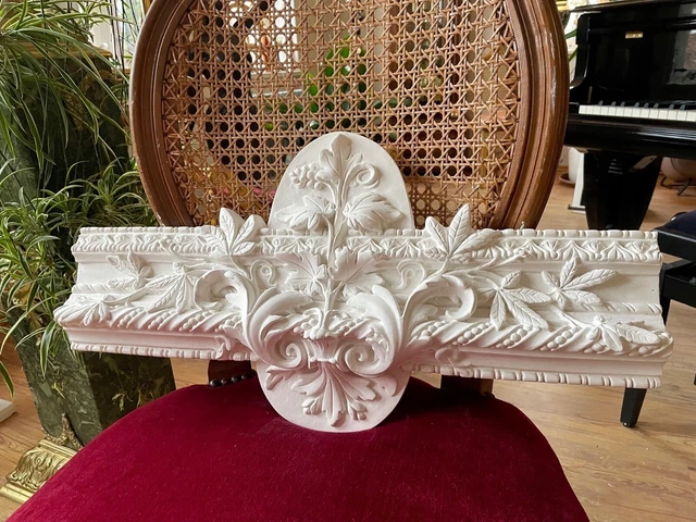 STUCCO - WUNDERSCHÖNE Stuckleiste 110-074 Mitteldekor aus Stuck ...