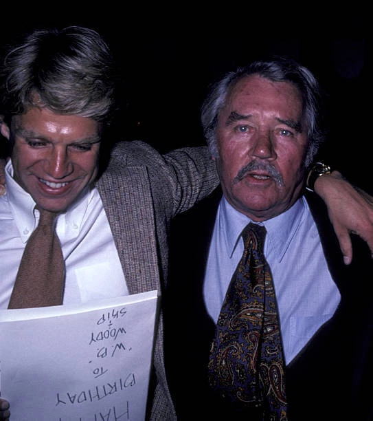 WOODY BROWN & actor Howard Duff at the birthday party for Stella S ...