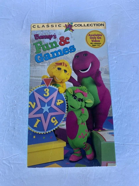 BARNEYS FUN AND Games (VHS, 1996) Classic Collection 40+ Minutes ...