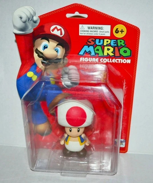 2008 OFFICIAL NINTENDO Super Mario Bros. Toad 4" Action Figure ...
