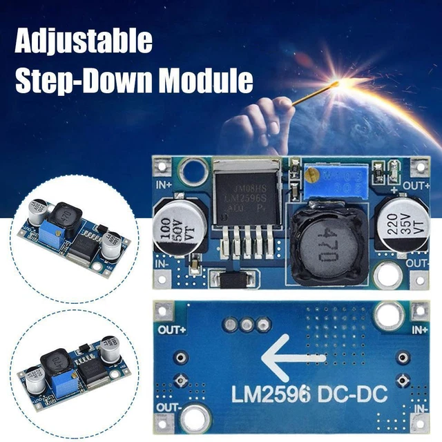 ADJUSTABLE STEP-DOWN MODULE PSU Bucks Converter 24V 12V to 3V 5V V6O7 £ ...