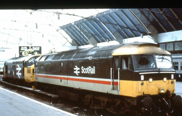 35MM SLIDE BRITISH Railway Br Class 47 - 47430 Glasgow Queen St May ...