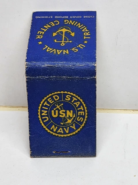 Vintage 40s Wwii Us United States Naval Training Center Usn Navy