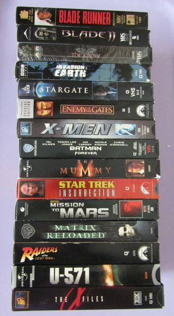 LOT OF 31 Sci-Fi/Thriller/Action VHS Videos Potter/Blade/X-Men/Titan ...