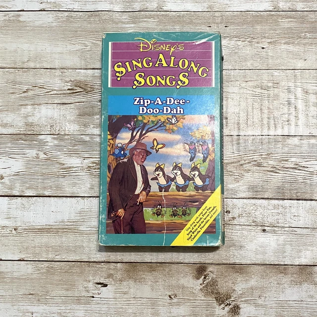 DISNEY SING ALONG Songs VHS Tape Zip-A-Dee-Doo-Dah £4.55 - PicClick UK