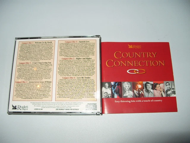 COUNTRY CONNECTION READERS Digest 1999 6 cd + Booklet are Excellent ...