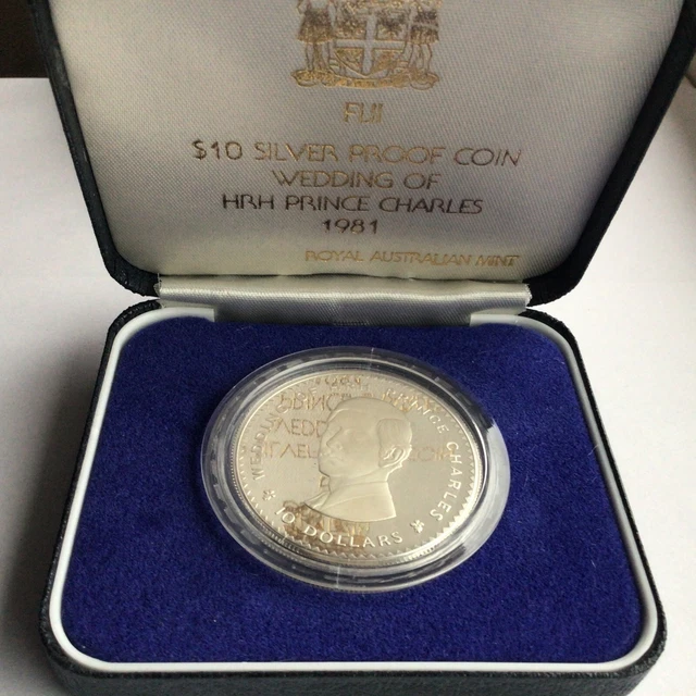 1981 $10 SILVER Proof Coin Wedding of Prince Charles Royal Australian ...