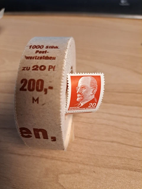 BRIEFMARKEN NACHLASS DDR Rollenmarken MiNr. 848 Y, Postfrisch, Ulbricht ...