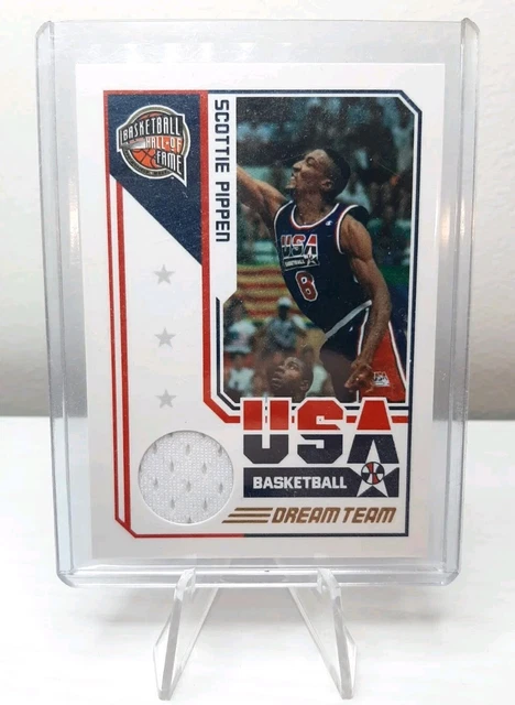 CARTE PATCH SCOTTIE Pippen USA Dream Team 2010 Panini Hall of Fame #9 ...
