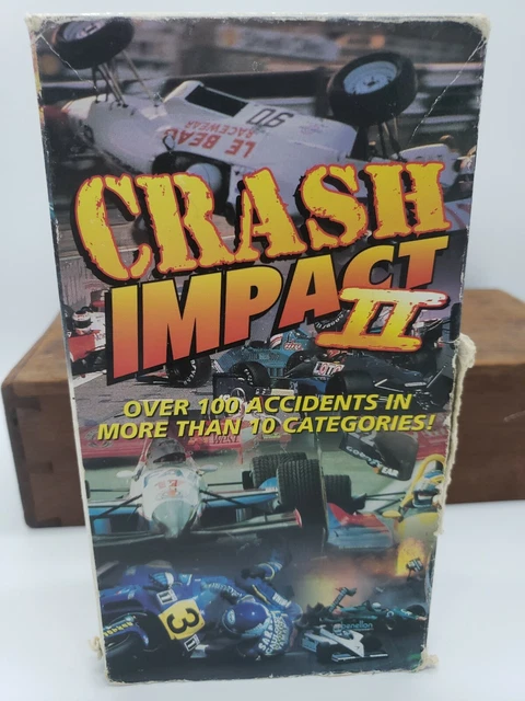 2 PACK CRASH Impact II VHS 1996 2-Tape Set over 100 accidents 70 ...